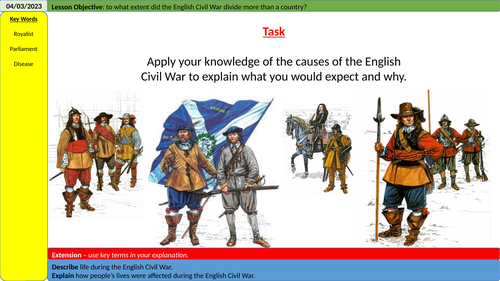 Life during the English Civil War | Teaching Resources