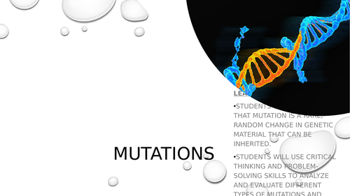 Mutations Edexcel Igcse Teaching Resources