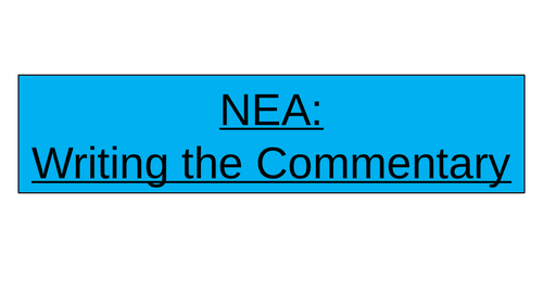 Writing the Commentary: AQA A Level English Language NEA | Teaching ... Writing the Commentary: AQA A Level English Language NEA | Teaching ...