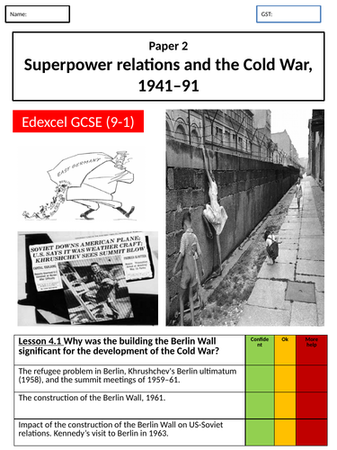 Cold War | Berlin Wall | Teaching Resources