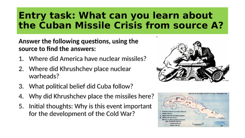 Cold War | Cuban Missile Crisis | Teaching Resources