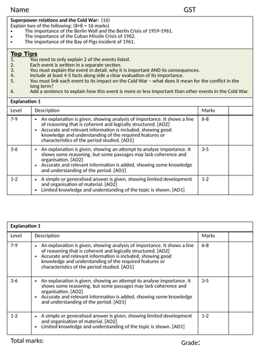 Cold War | Cuban Missile Crisis | Teaching Resources
