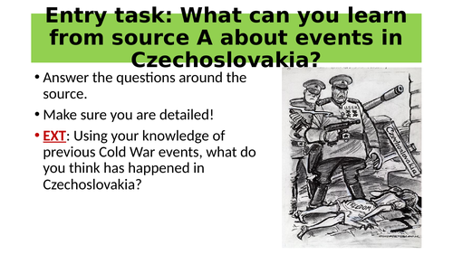 Cold War | Prague Spring | Teaching Resources