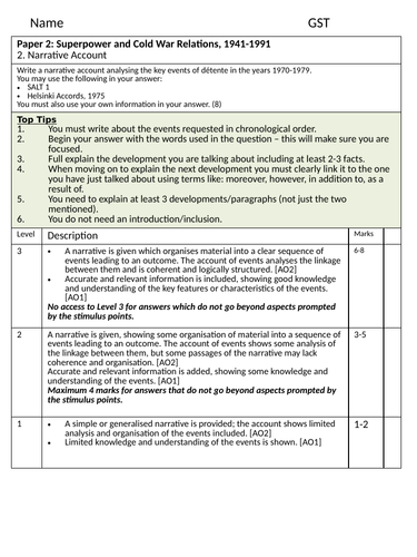 Cold War | Detente | Teaching Resources