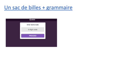 Un sac de billes & grammar revision | Teaching Resources