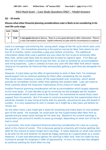 LIBF CeFS U1 Exam JAN 2023: CS1 - PREMIUM Bundle | Teaching Resources