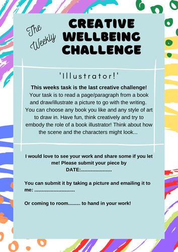 Creative Wellbeing Challenge 3 | Teaching Resources