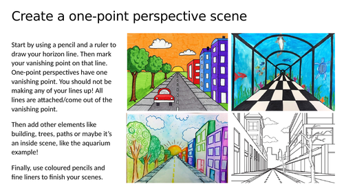One Point Perspective Activity | Teaching Resources