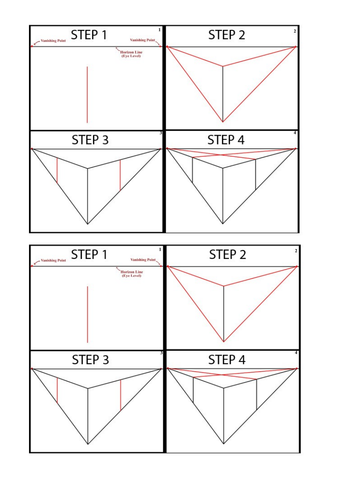 Christmas 1 and 2 Point Perspective Activity | Teaching Resources