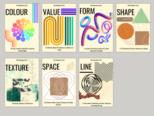 Formal elements of art poster set | Teaching Resources