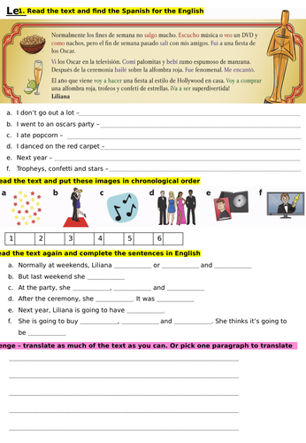 Year 8 Spanish - Module 3 - Viva 2 - A Comer | Teaching Resources Year 8 Spanish - Module 3 - Viva 2 - A Comer | Teaching Resources