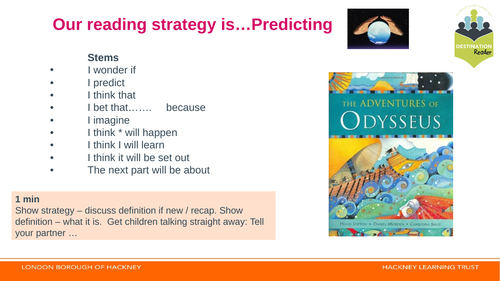 Odysseus - Predicting - Guided Reading/ Destination Reader | Teaching ...
