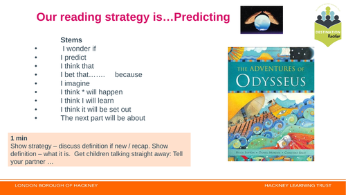 Odysseus - Predicting - Guided Reading/ Destination Reader | Teaching ...
