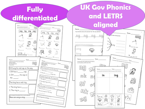 ng Digraph Phonic Worksheets Phase Phase 3 | Teaching Resources