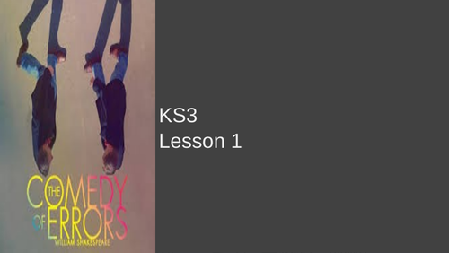 Shakespeare’s- The Comedy of Errors | Teaching Resources