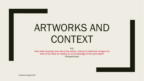 TOK lesson IBDP AOK: The Arts | Teaching Resources