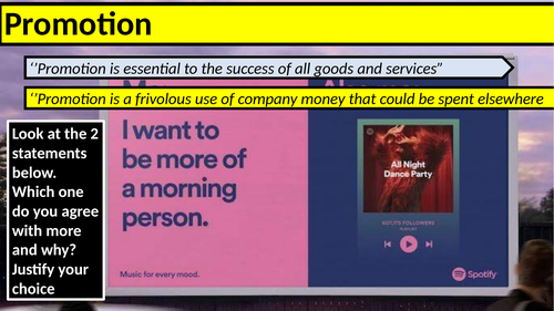 Edexcel International A Level - Promotion (above & below the line ...