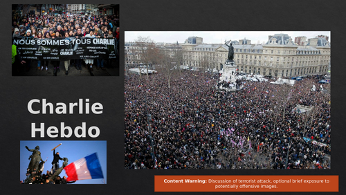 Charlie Hebdo Presentation GCSE/A Level French Gap-Fill | Teaching ...