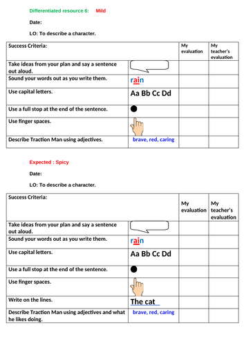 Character description of Traction Man - Traction Man is here | Teaching ...