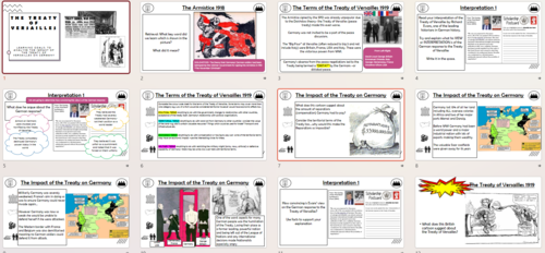 Weimar Germany lesson 5 The Treaty of Versailles | Teaching Resources