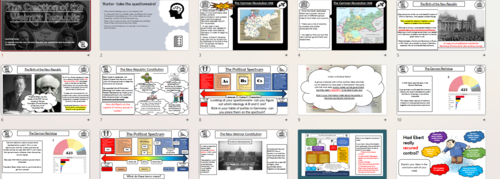 Weimar Germany Lesson 2 The Weimar Constitution | Teaching Resources