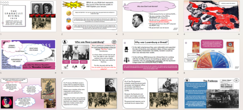 Weimar Germany Lesson 3 The Spartacist Revolt | Teaching Resources