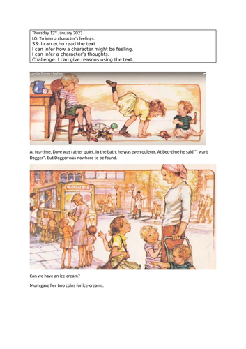 Dogger 3 week plan, KS1, Literacy | Teaching Resources