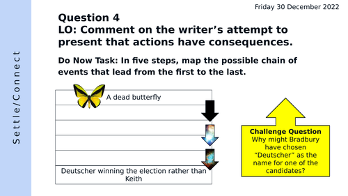 A Sound of Thunder by Ray Bradbury (Lesson Powerpoints) | Teaching ...