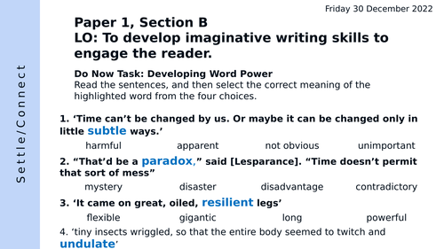 A Sound of Thunder by Ray Bradbury (Lesson Powerpoints) | Teaching ...