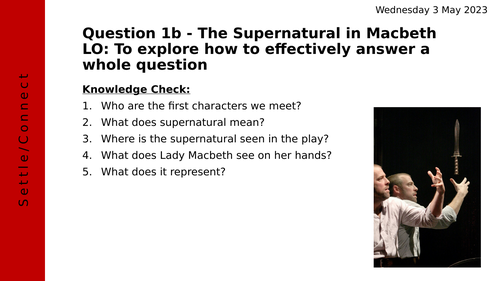 Macbeth Extract Booklet with GCSE Questions (Section A and B, Edexcel ...