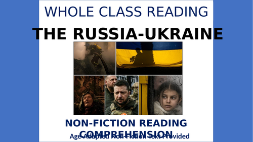 The Russia-Ukraine War - Reading Comprehension Session! | Teaching ...