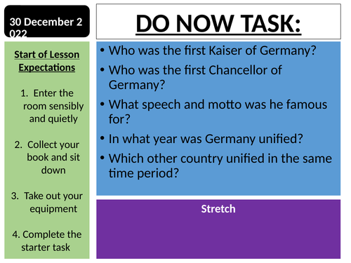 A-Level History Intro and Pre-1918 German history overview (Edexcel ...