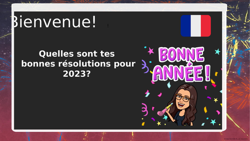 New years resolutions - French version | Teaching Resources