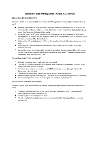 Power and Conflict - Grade 9 Essays GCSE English Literature | Teaching ...