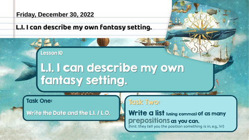 Year 3/4 English - Ocean Meets Sky - Complete Lesson Collection ...