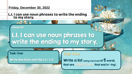 Year 3/4 English - Ocean Meets Sky - Complete Lesson Collection ...