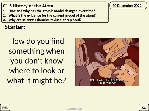 Ks4 Gcse Chemistry Aqa C1 Atomic Structure 8 Ppts Only Topic Bundle Teaching Resources