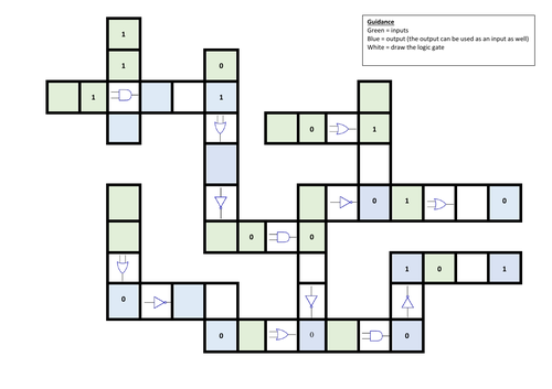 Logic Gate Puzzle Teaching Resources
