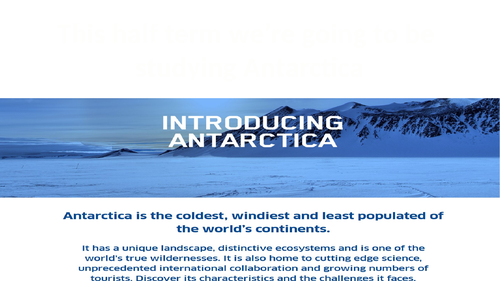 Geography upper KS2 Antarctica unit of work | Teaching Resources