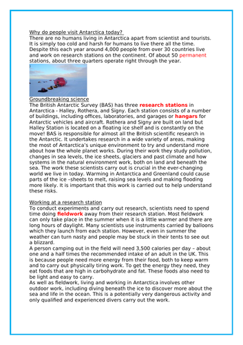 Geography upper KS2 Antarctica unit of work | Teaching Resources