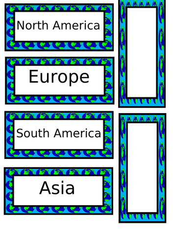 Geography Display board lettering | Teaching Resources