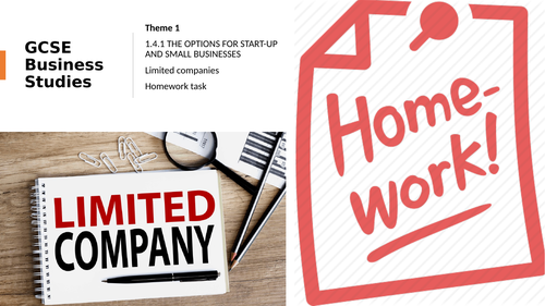 GCSE Business Studies - Theme 1 - 1.4.1 - Limited companies | Teaching ...