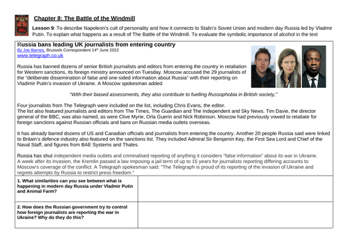 Animal Farm by George Orwell (KS3/4) | Teaching Resources