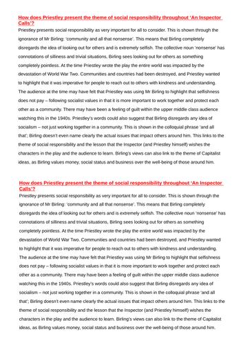 An Inspector Calls - Full Unit | Teaching Resources