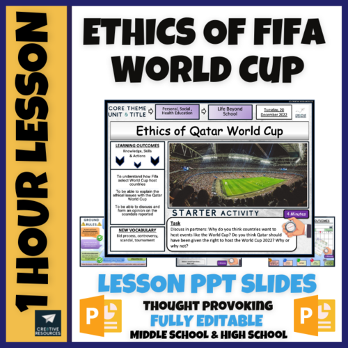 Ethics of Qatar World Cup + Fifa Scandals | Teaching Resources