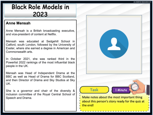 Black Role Models | Teaching Resources