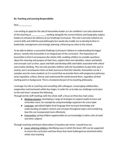 TLR Application | Teaching Resources