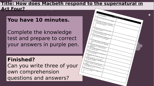 Macbeth Act 4 Scene 1 | Teaching Resources