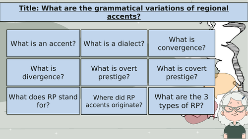 A-Level Language and Region | Teaching Resources