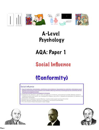 A-Level Psychology: Conformity | Teaching Resources